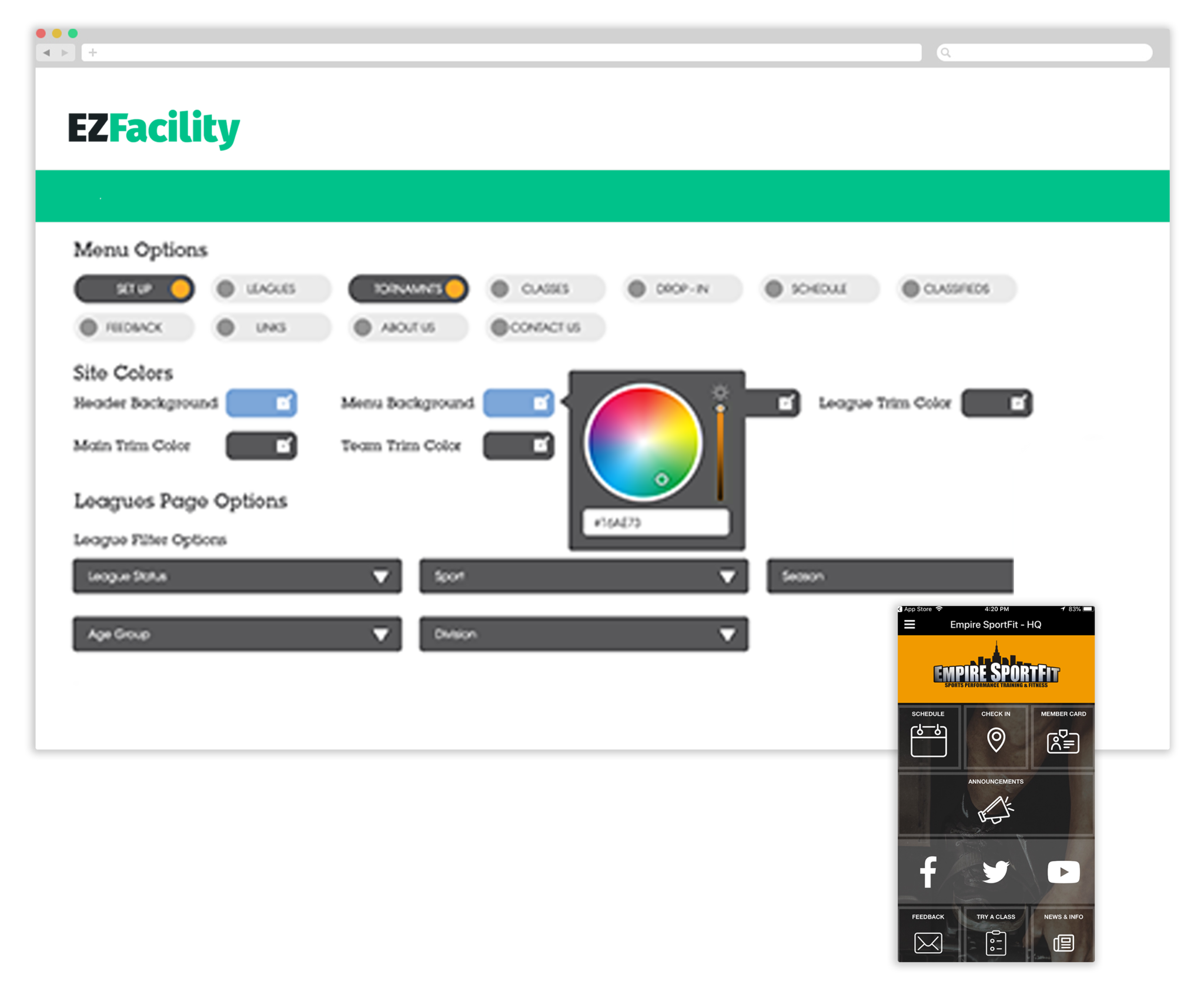Sports League Management & Scheduling Software | EZFacility