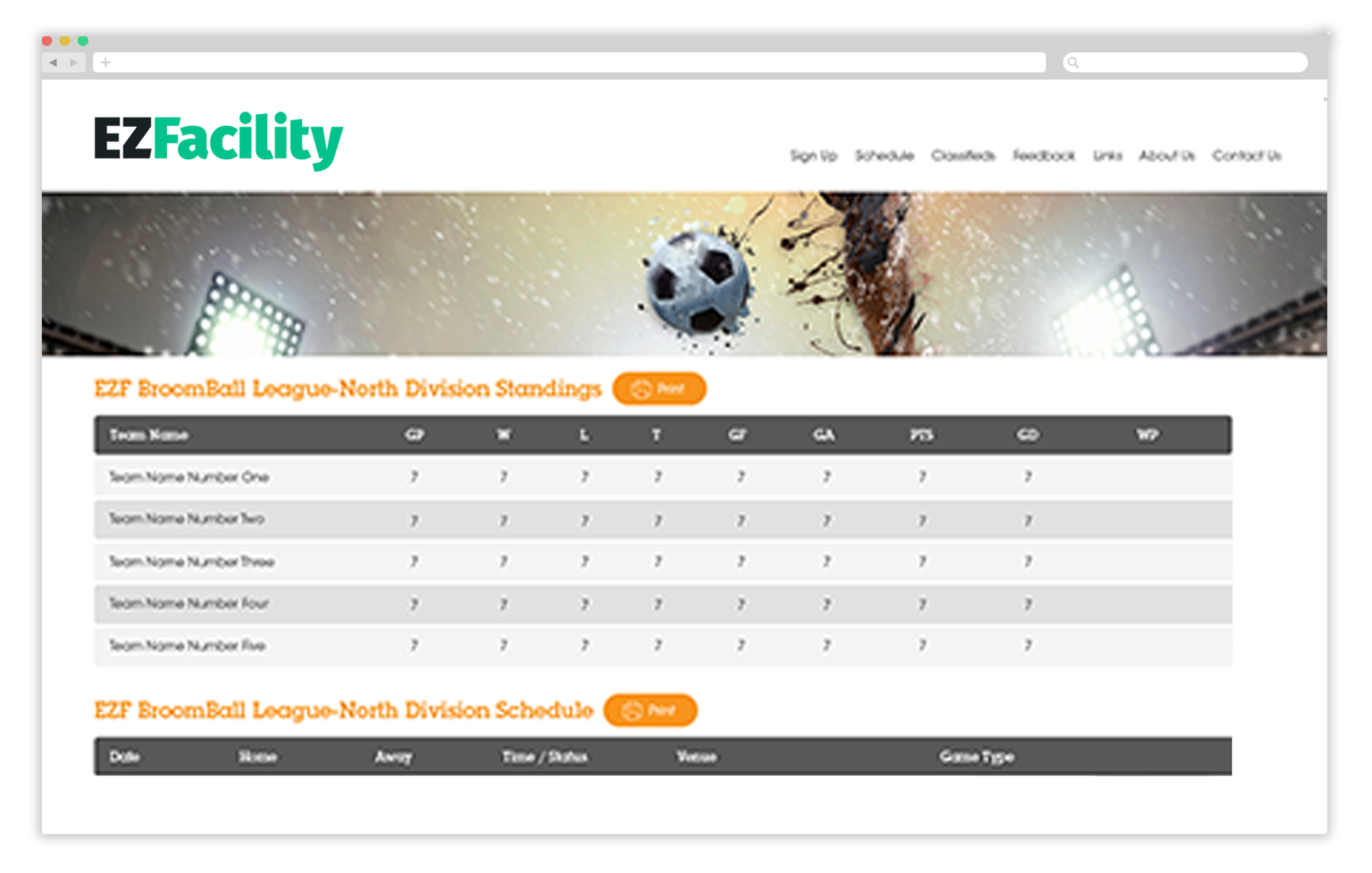Sports League Management & Scheduling Software | EZFacility